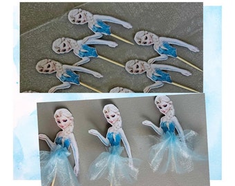 Frozen Elsa Cake Topper Set - Etsy