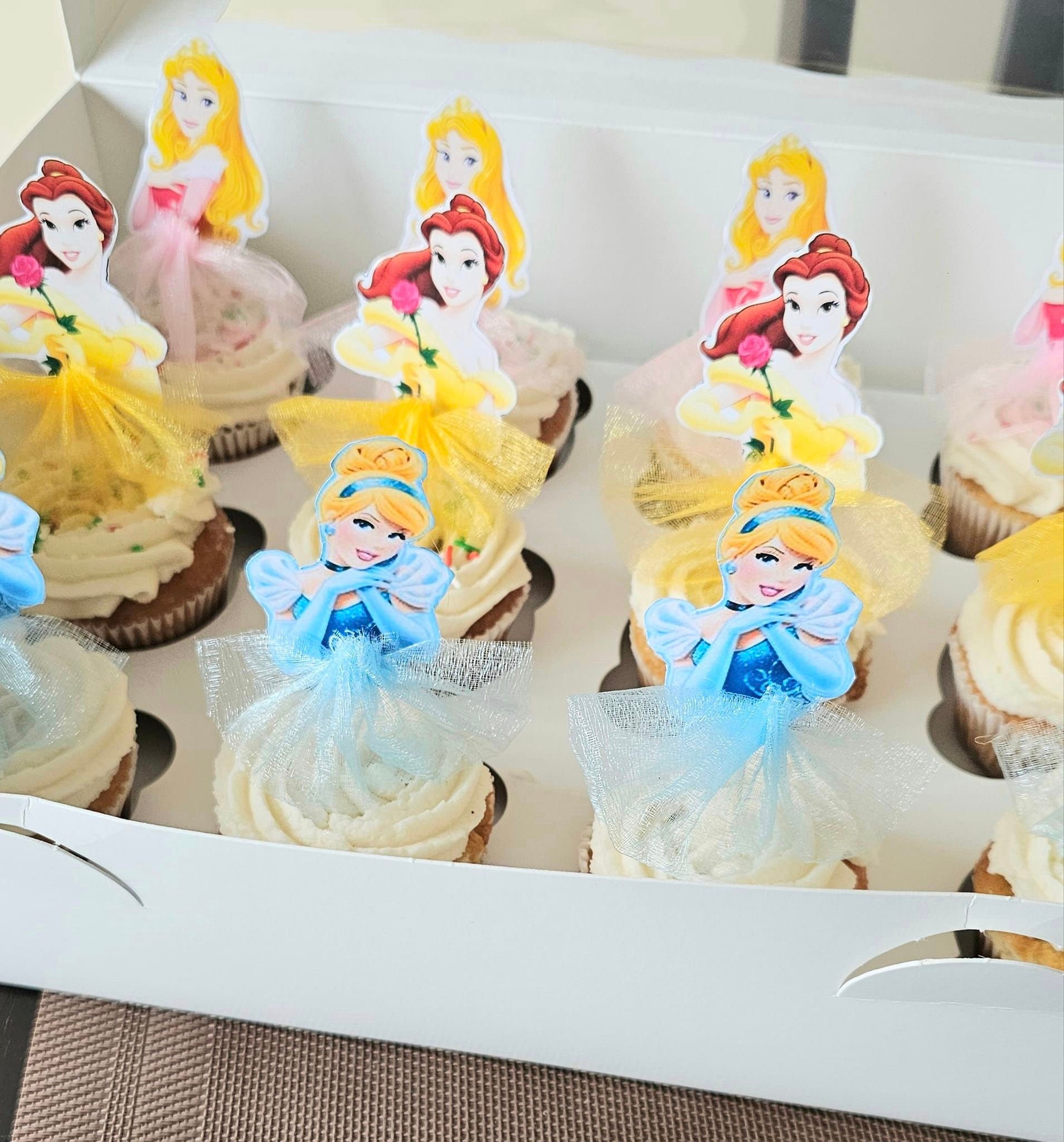 Princess Cupcake Topper | Aurora Bella Cupcake Toppers | Cupcake ...