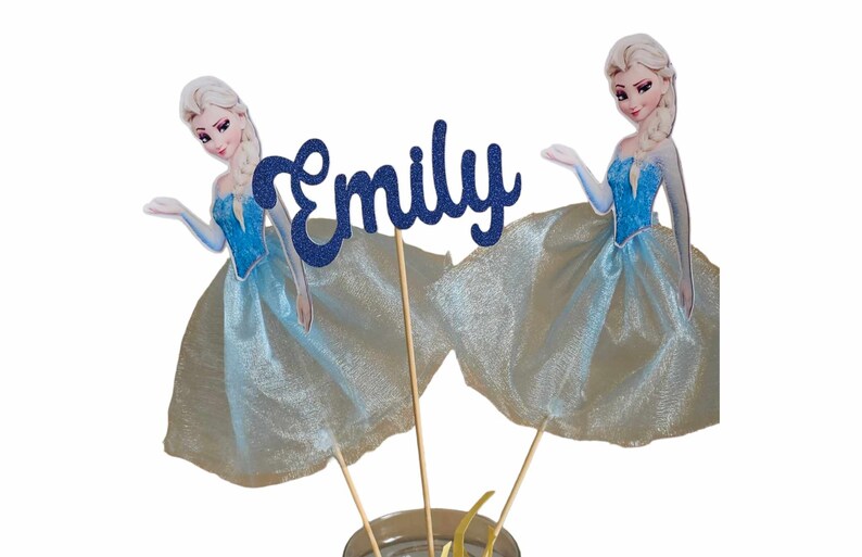 Elsa Frozen Centerpieces / Frozen/ Elsa Cut Outs With Skirt / Frozen ...