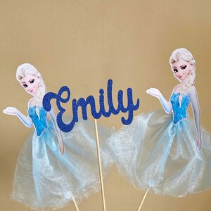 Elsa Frozen Centerpieces / Frozen/ Elsa Cut Outs With Skirt / Frozen ...