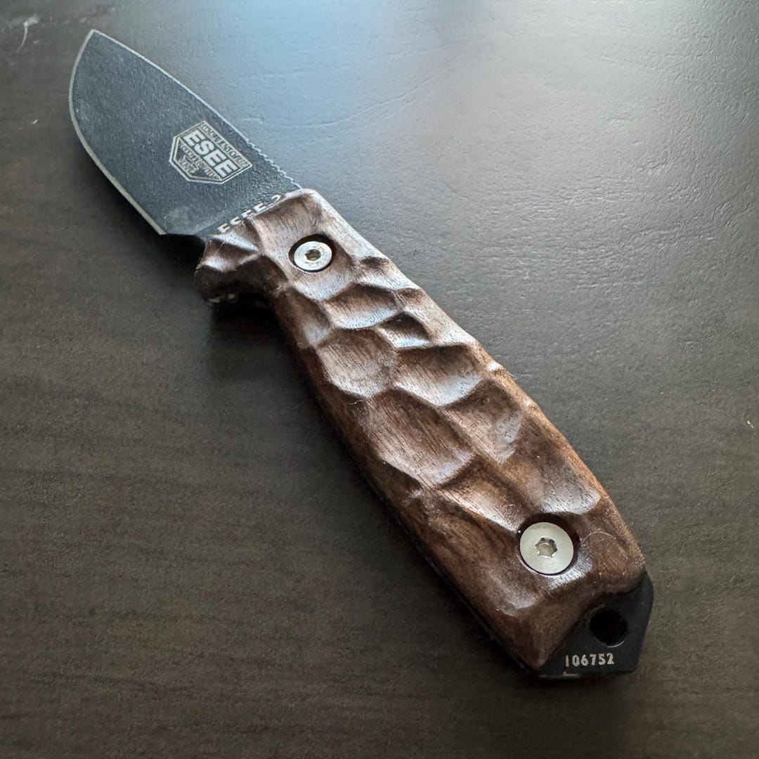 Royalcurl Walnut Scales for ESEE-3/4 / Custom Scales for ESEE-3/4 ...