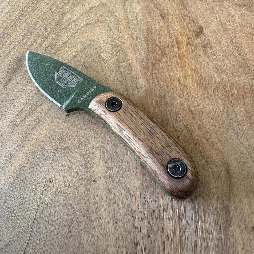 Walnut Handles / Scales Compatible With ESEE Candiru Knife / Perfect ...