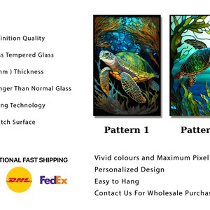 Stained Glass Wall Painting Art Sea Life , Stained Glass Window Wall ...