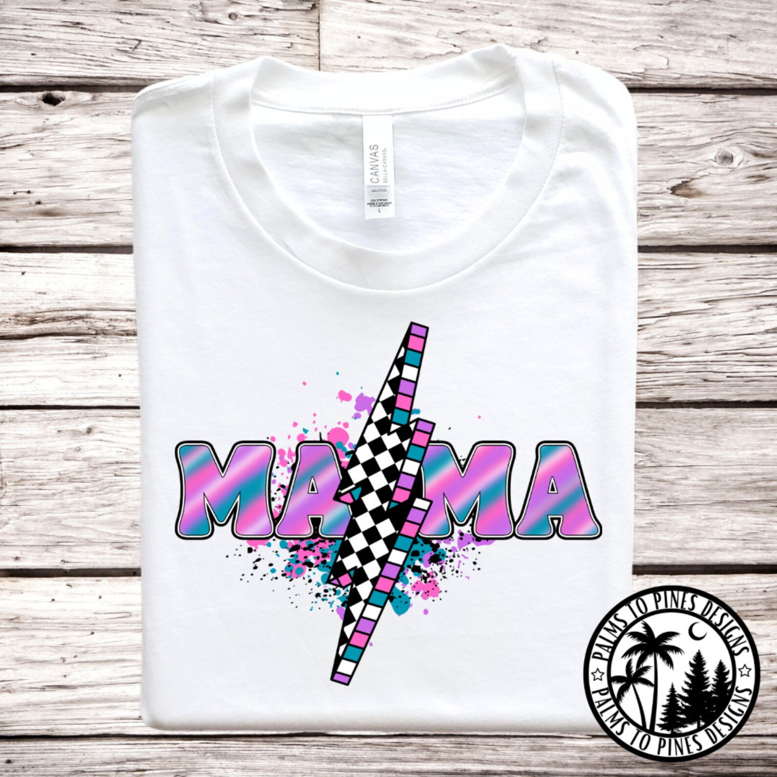 Fun Mama Design PNG, Mama Retro Design, Mama Lightening PNG, Leopard ...
