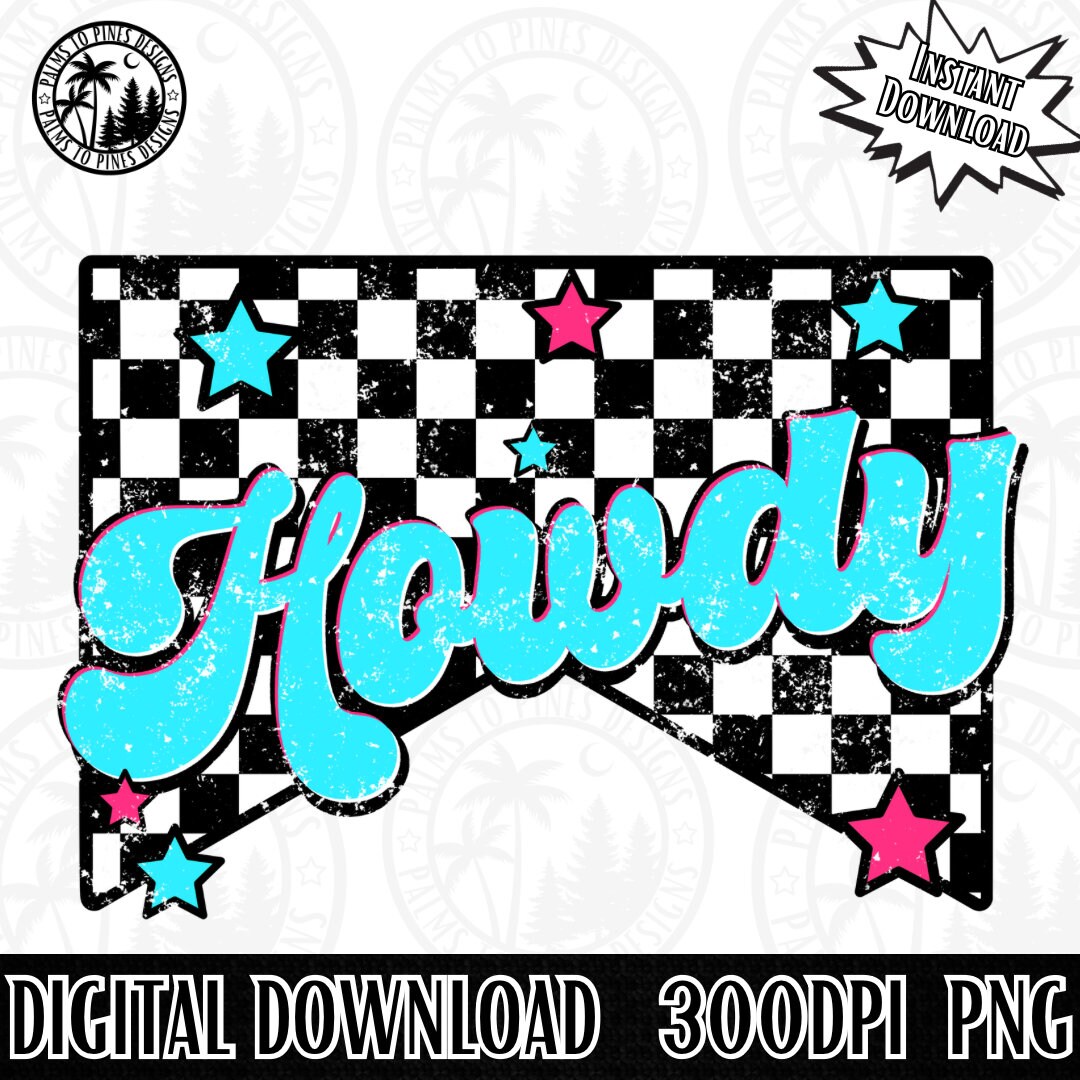 Howdy PNG, Retro Howdy Design, Good Vibes, Retro Design, Western ...