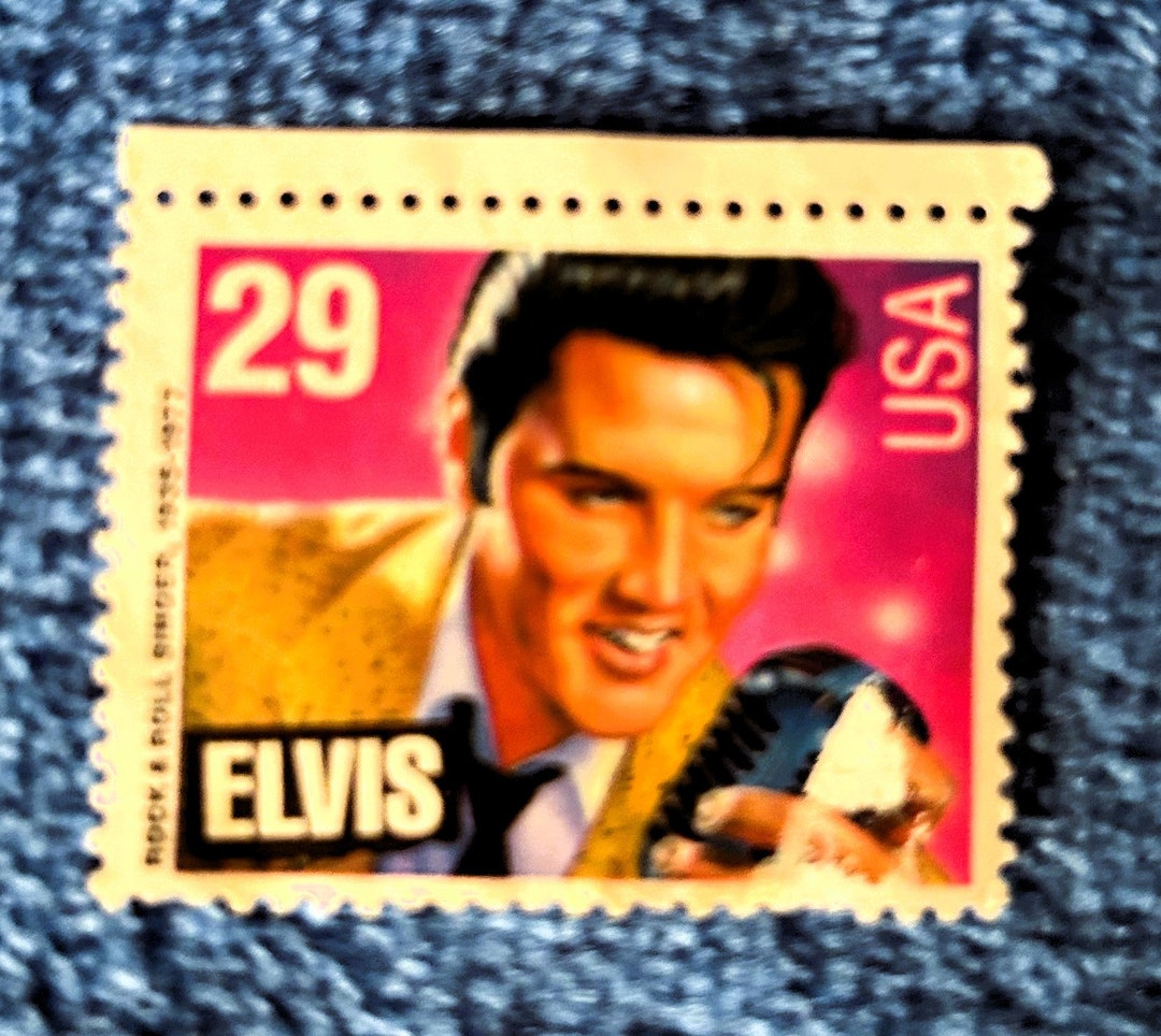 Elvis Presley Postage Stamp - 29 Cent - Etsy
