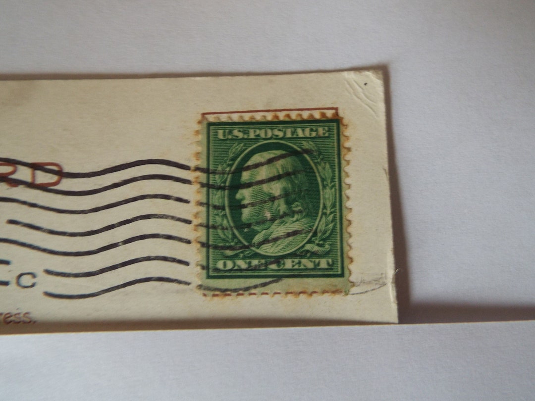 1909 One Cent Benjamin Franklin Stamp - Etsy