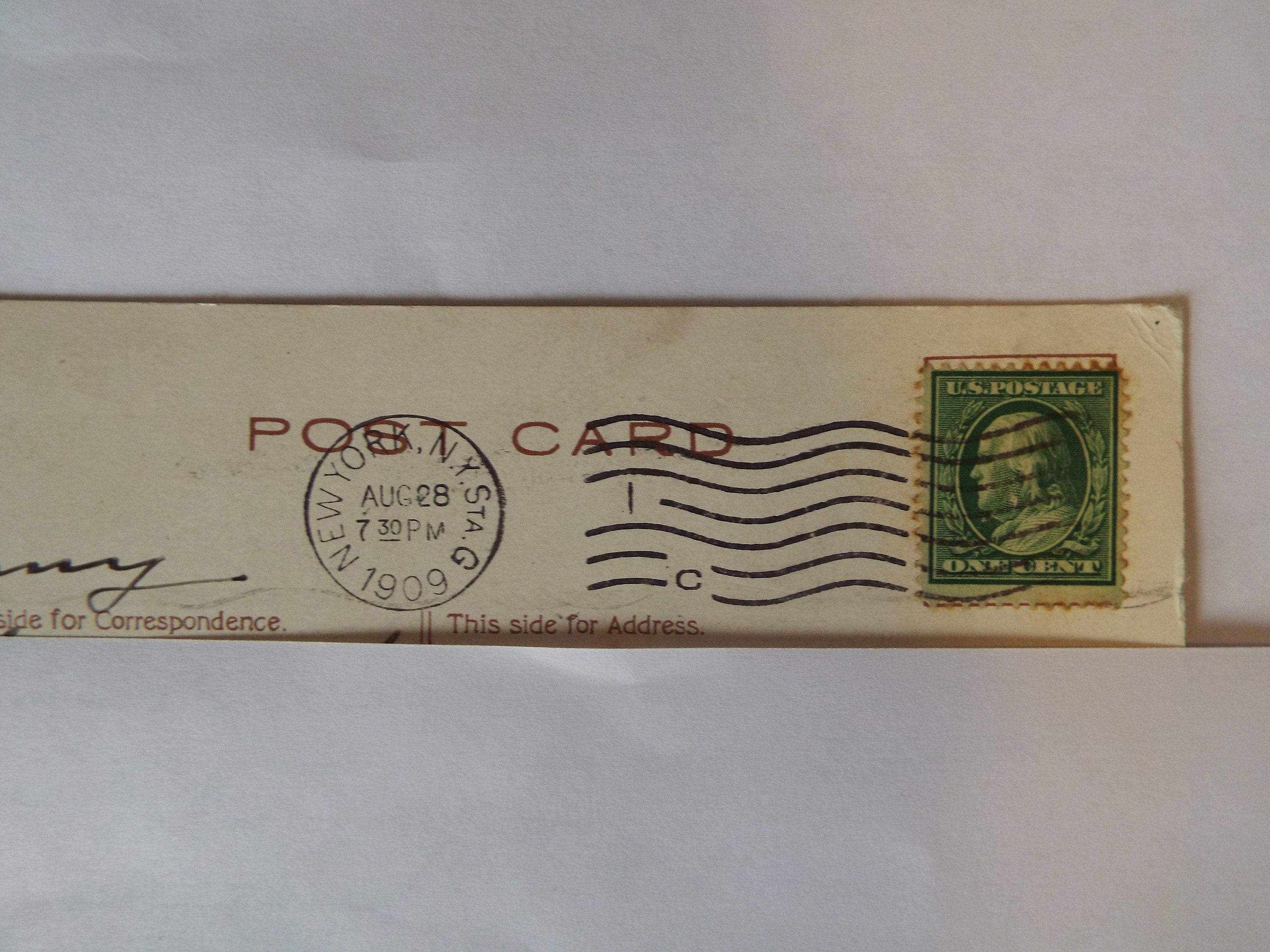 1909 One Cent Benjamin Franklin Stamp - Etsy