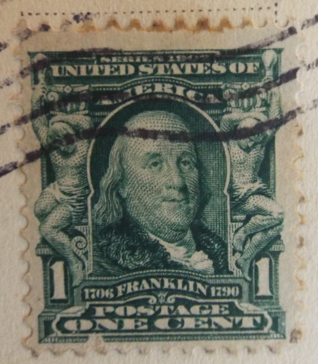 Benjamin Franklin - 1902 One Cent Stamp - Etsy