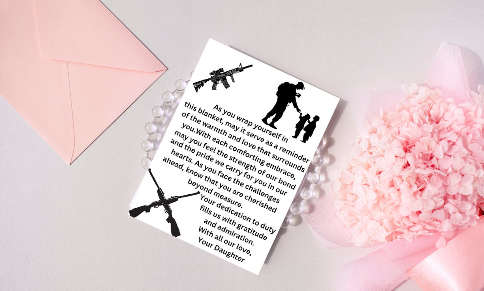 Letter to Soldier Dad, Printable Letter to Soldier Dad, Father's Day ...