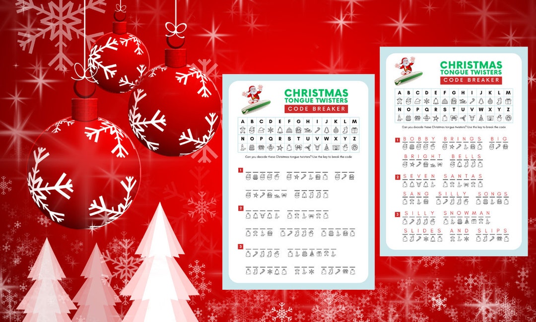 Christmas Crack the Code Worksheet, Christmas Activity Worksheet ...