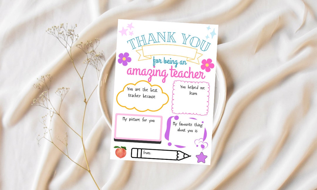 Teacher Appreciation Week Card, Teacher Appreciation Week Gift, Teacher ...