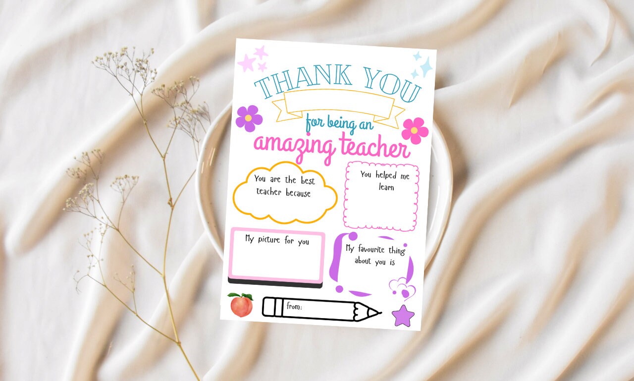 Teacher Appreciation Week Card, Teacher Appreciation Week Gift, Teacher ...