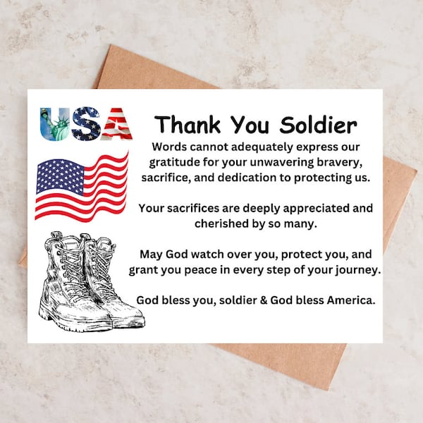 Military Card - Etsy