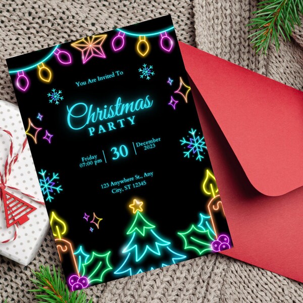Neon Christmas - Etsy