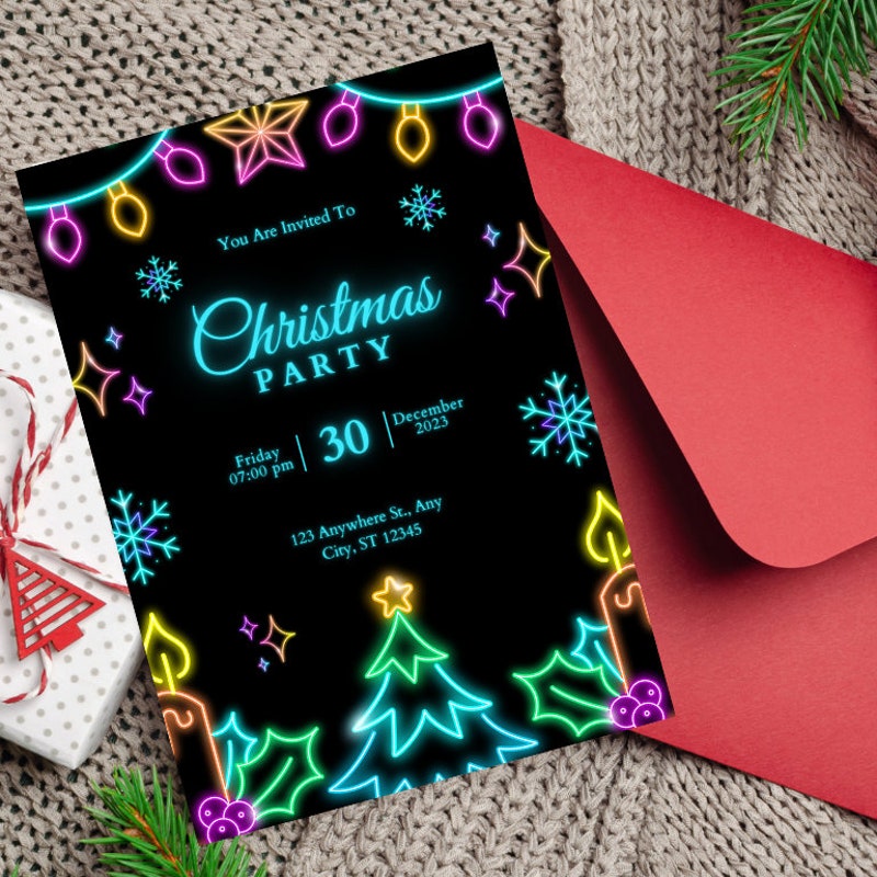 Neon Christmas - Etsy