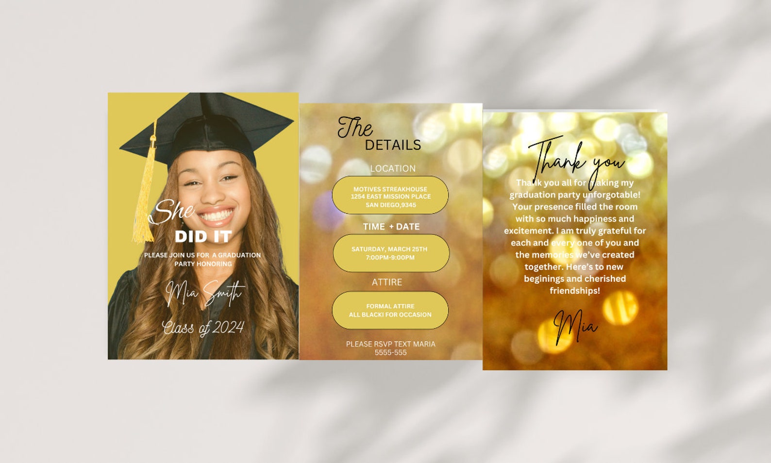 2024 Graduation Invitation ,graduation Party Invitation, Grad ...