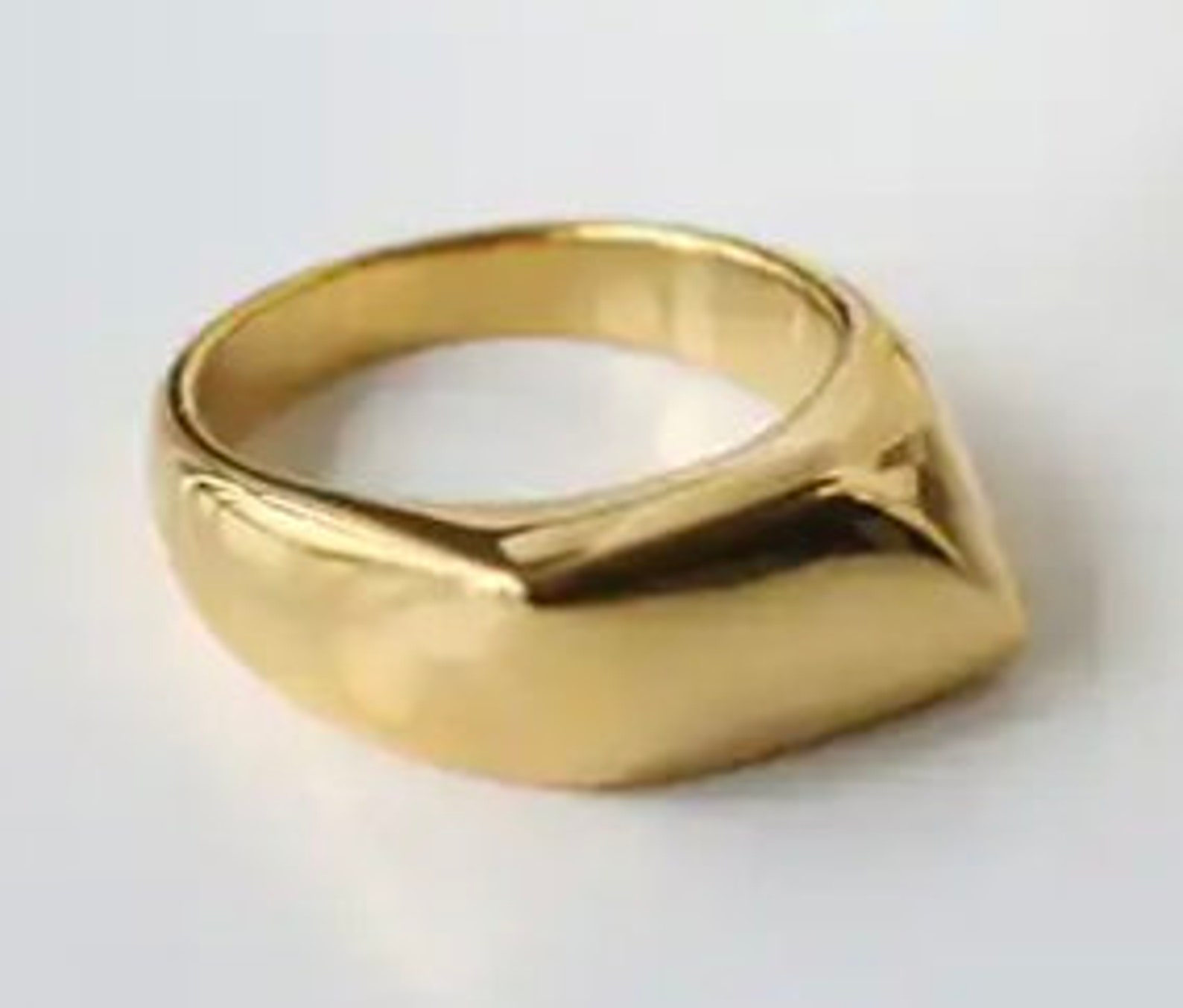 Balance Ring 18K Gold Plated Stainless Steel Waterproof Tarnish-free ...