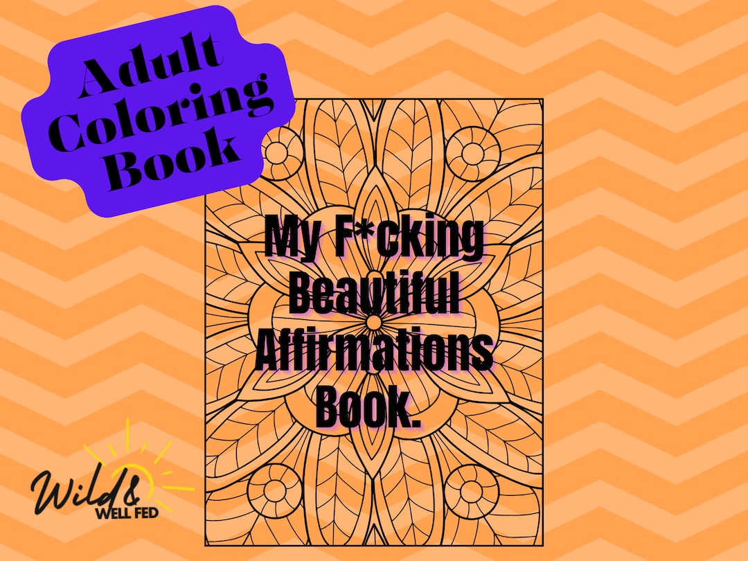 Adult Curse Word Coloring Pages - Etsy