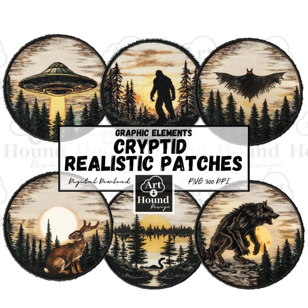 Cryptid Patches - Etsy