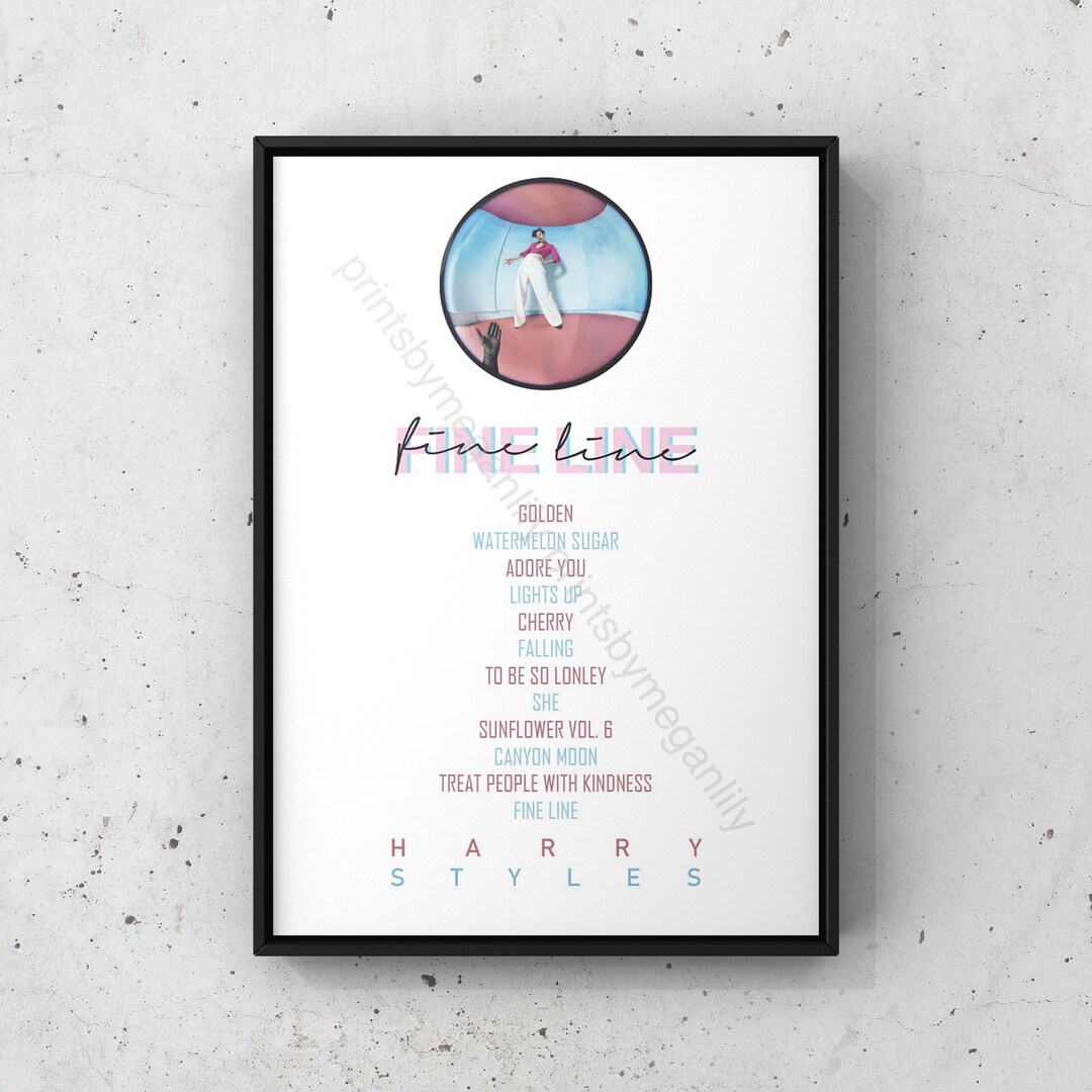 Harry Styles Fine Line Tracklist - Etsy
