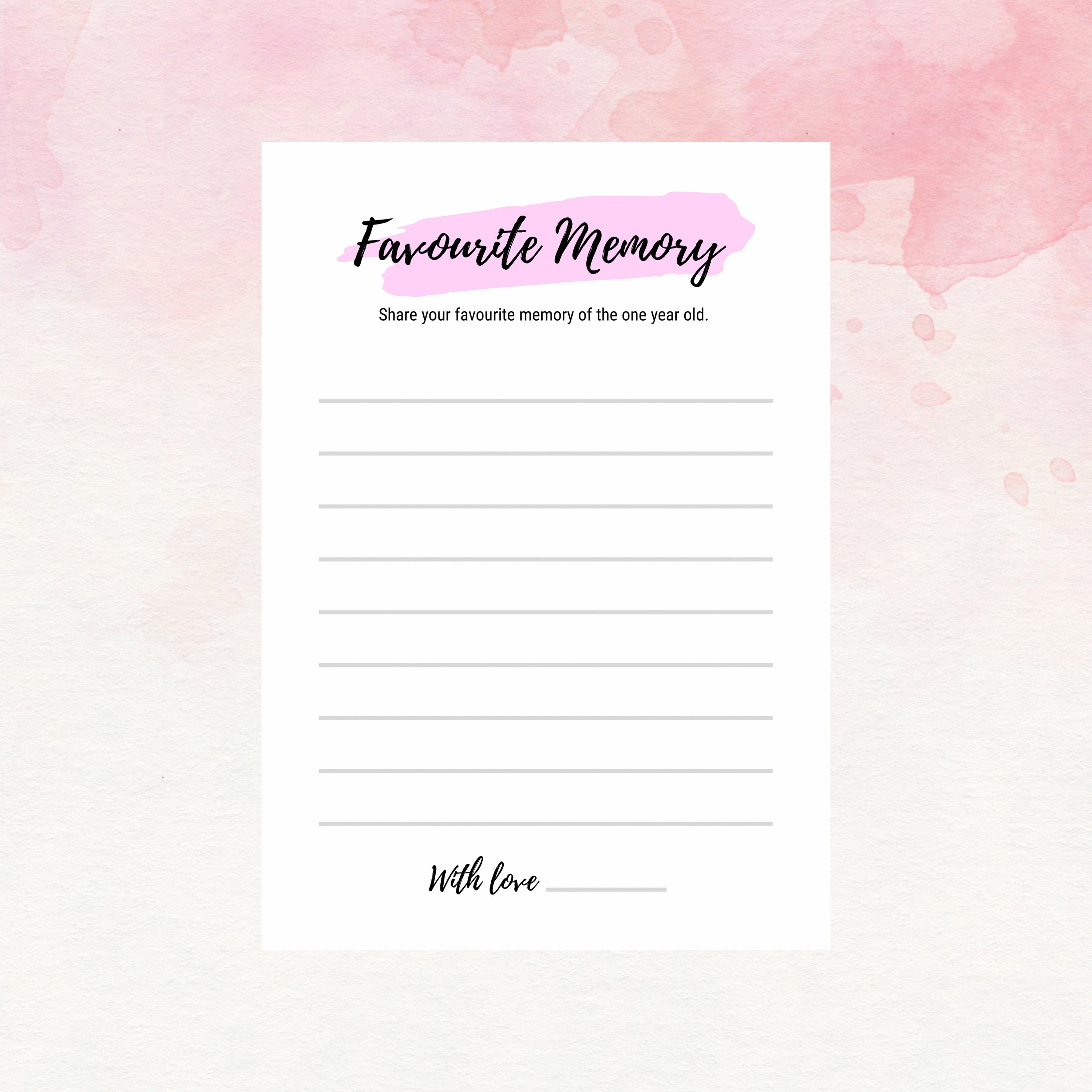 Baby's 1st Birthday Digital Game Bundle - Birthday Trivia, Traditions ...