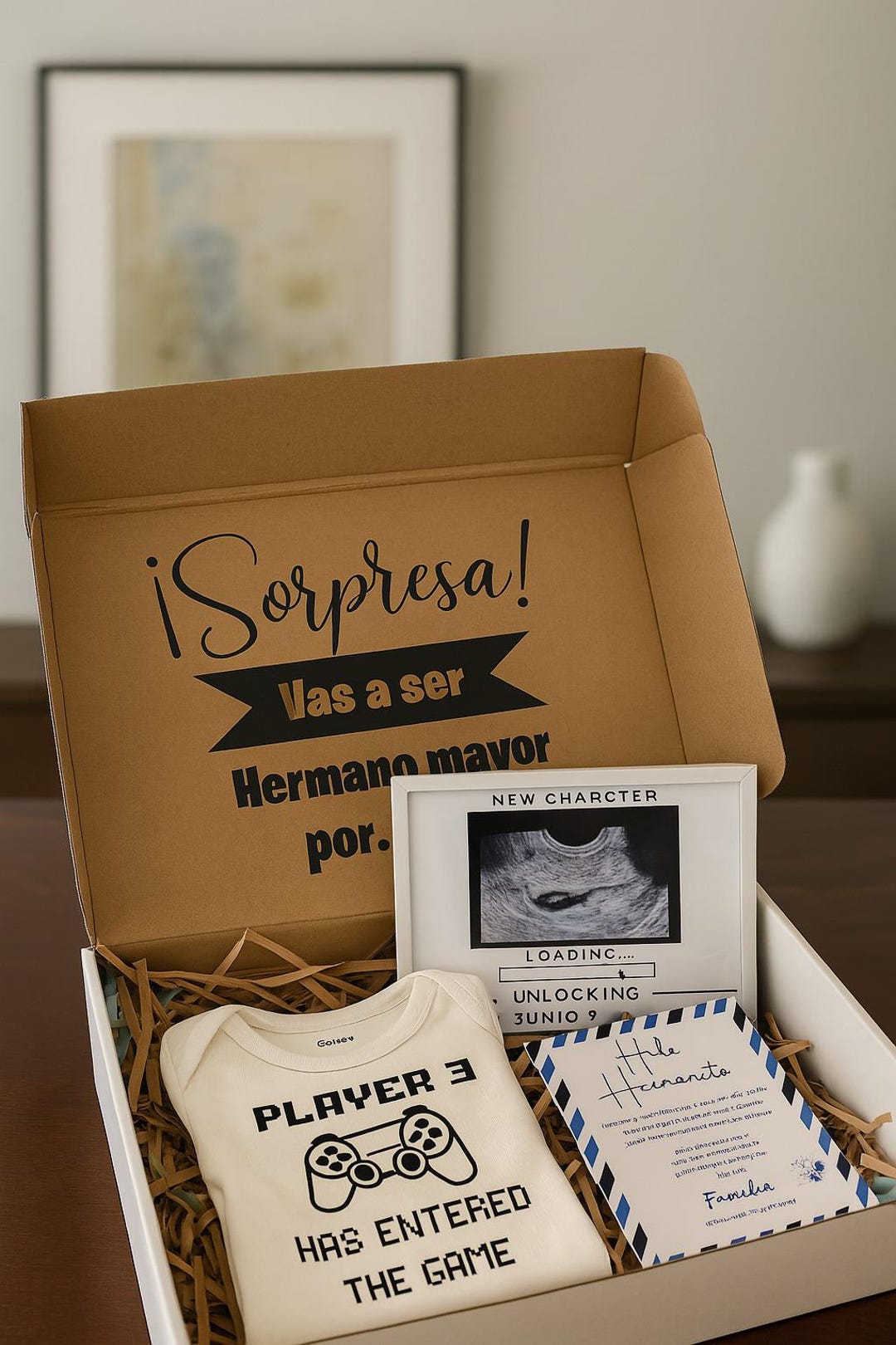 Surprise Pregnancy Reveal Handmade Gift for Grandparents or Partner ...