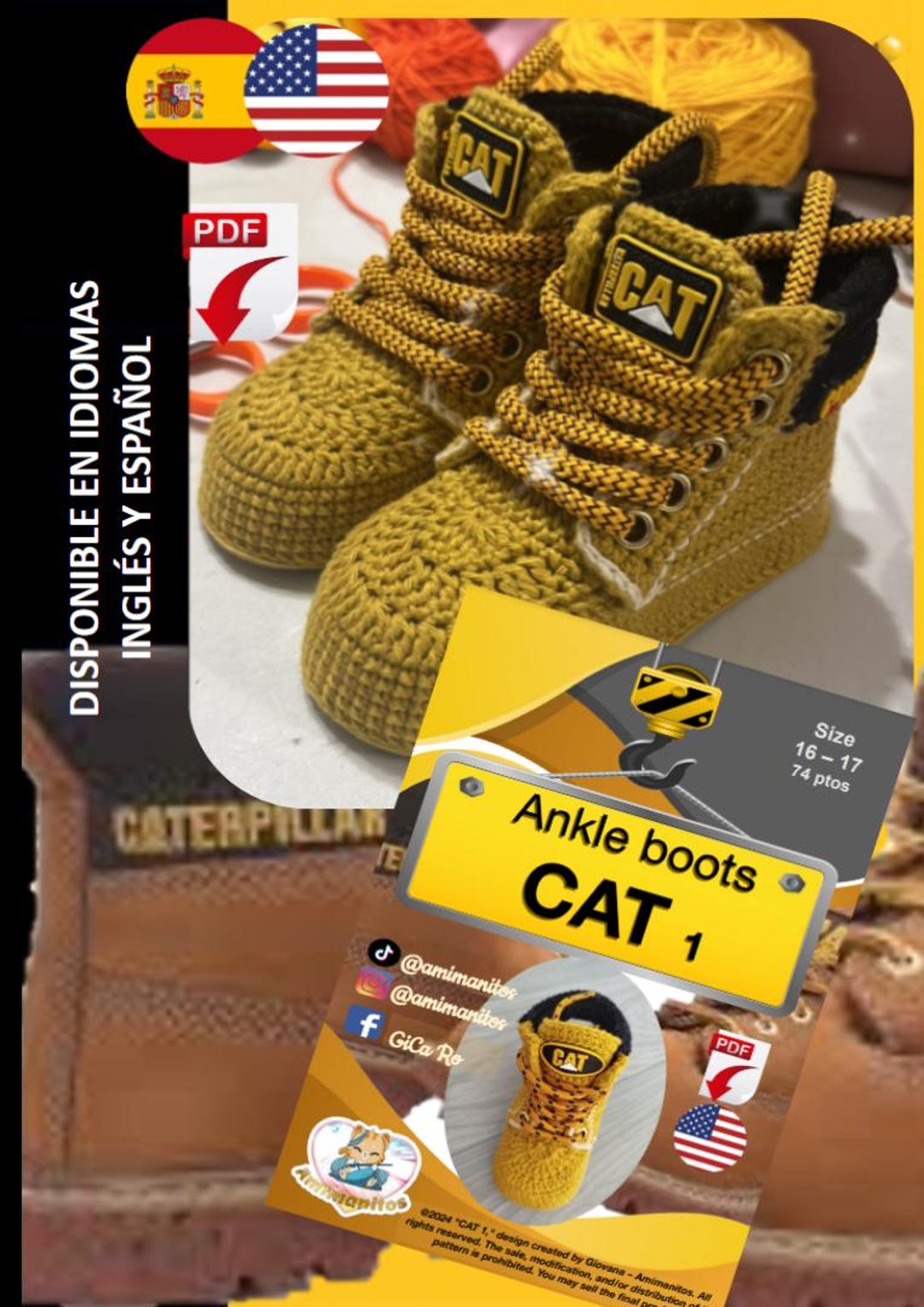 Crochet Shoe - Caterpillar Baby Booties (10 Cm), Baby Bootie Pattern ...