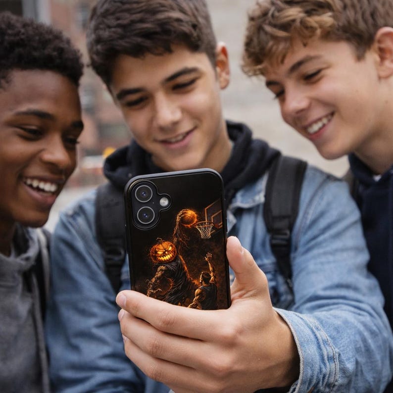 Horror Phone Case – Evil Pumpkin Dunk Basketball iPhone , Gothic Phone ...