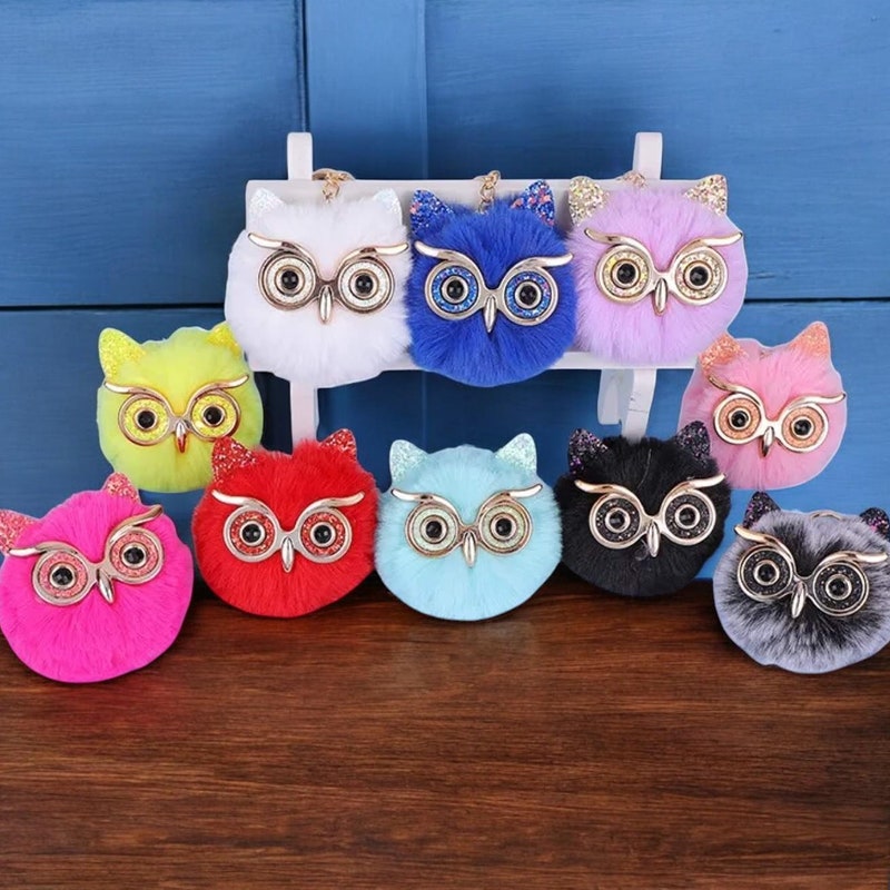 Owl Keychain - Etsy