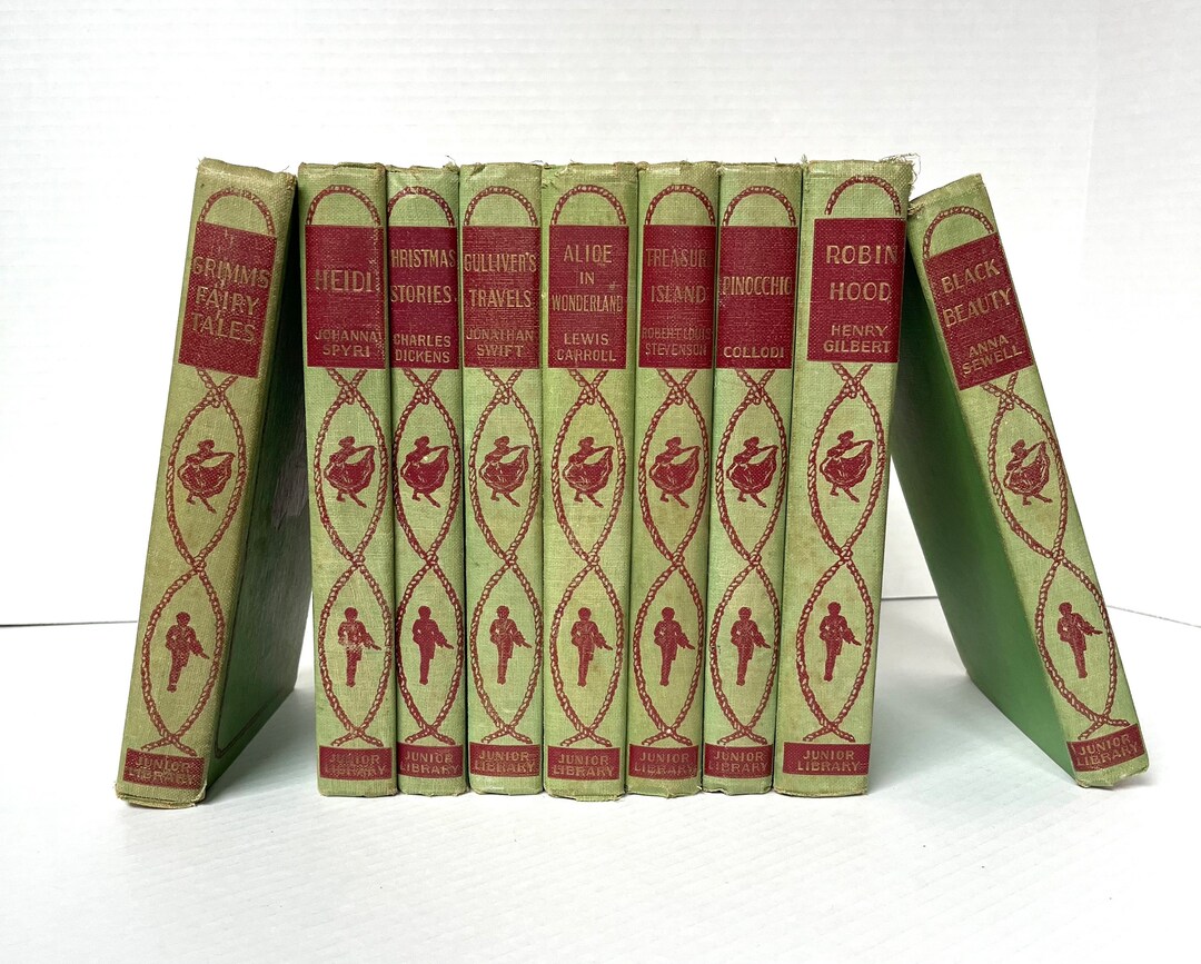 Antique American Heritage Junior Library Set of 9 Antique Children’s ...