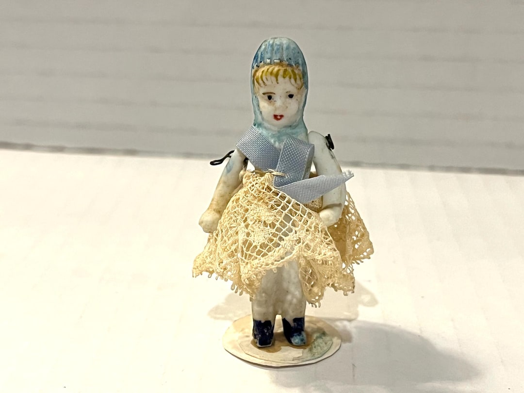 Antique Miniature Porcelain Doll. Hand Painted - Etsy