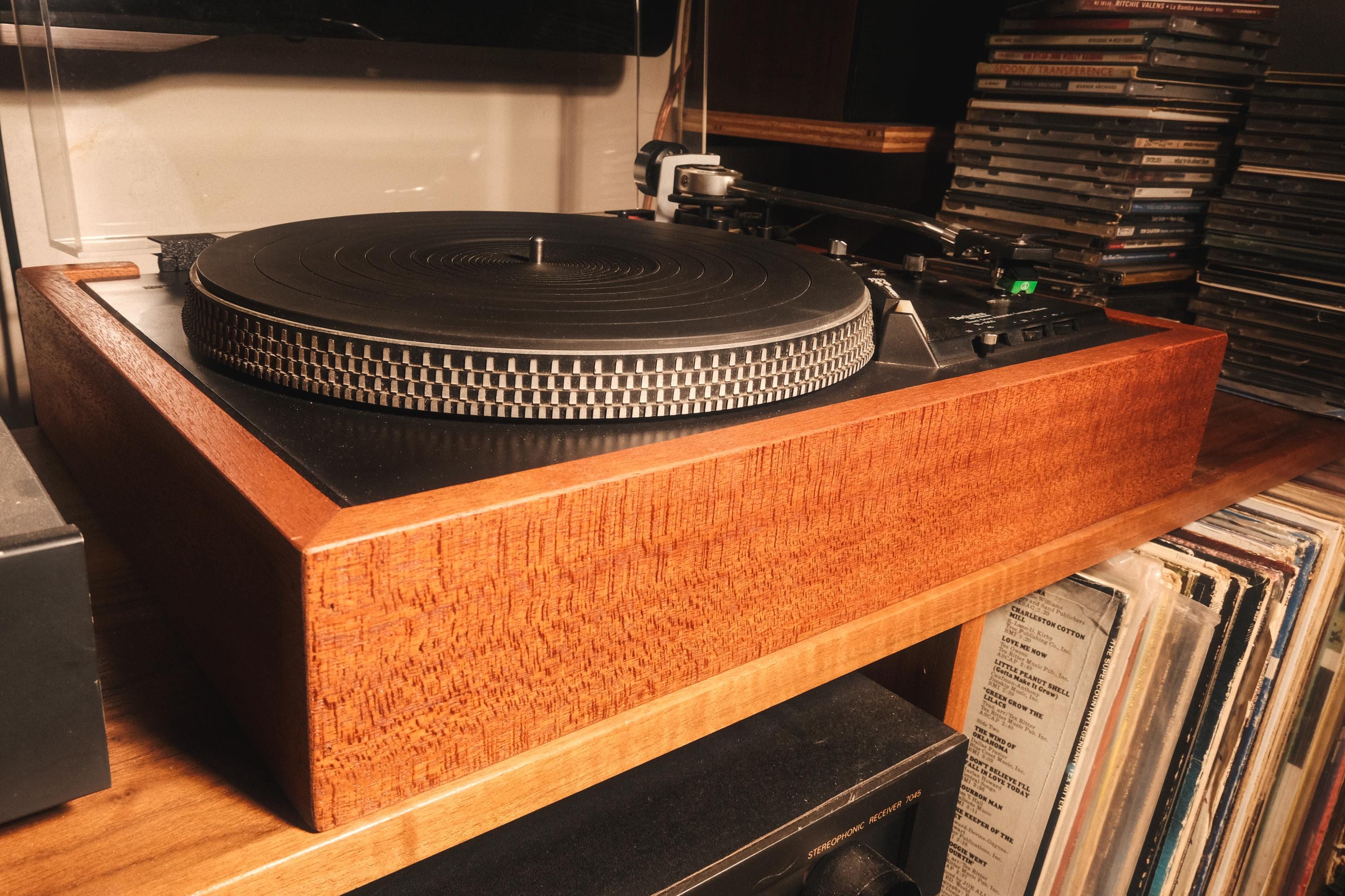 Hand Made Solid Mahogany Turntable Isolation Plinth for Technics SL ...