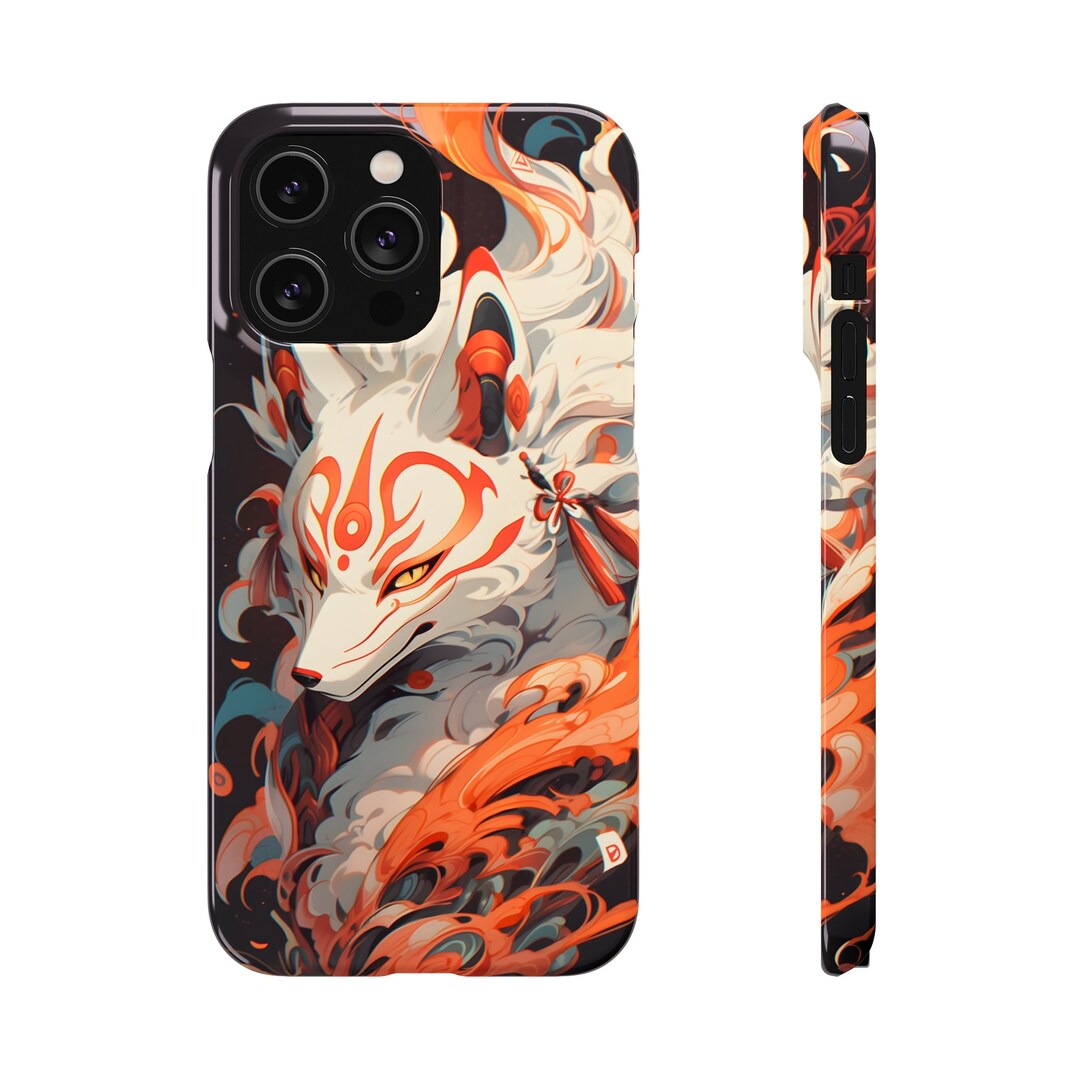 Kitsune 9 Tailed Fox Spirit Snap Case for iPhone Galaxy and Pixel - Etsy