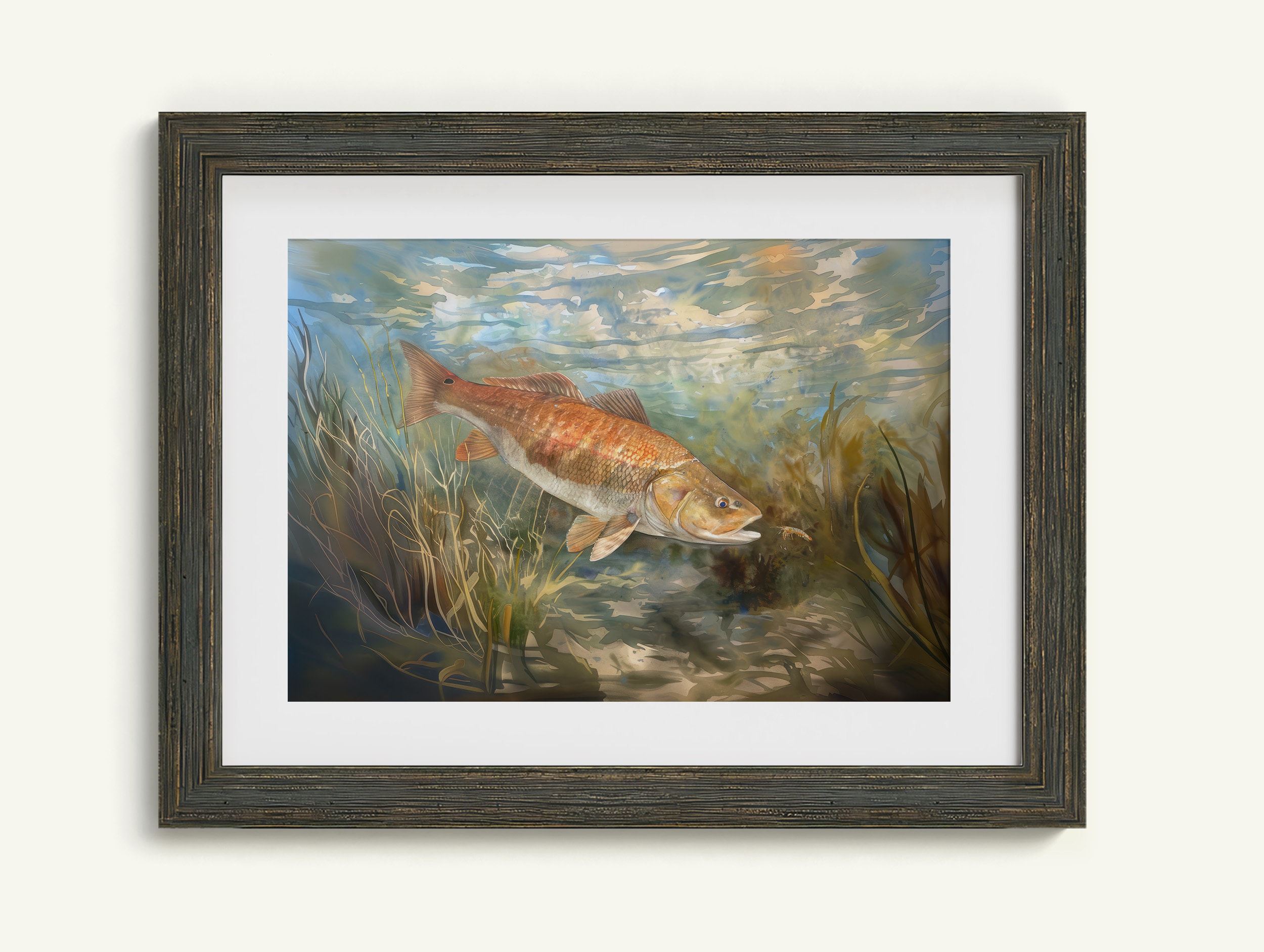 Redfish Fishing Digital Art Bundle Printable Digital Download Wall Art ...