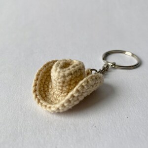 PRODUCT: Cowgirl Hat Keychain | Handmade Cowboy Hat Keychain | Crochet ...