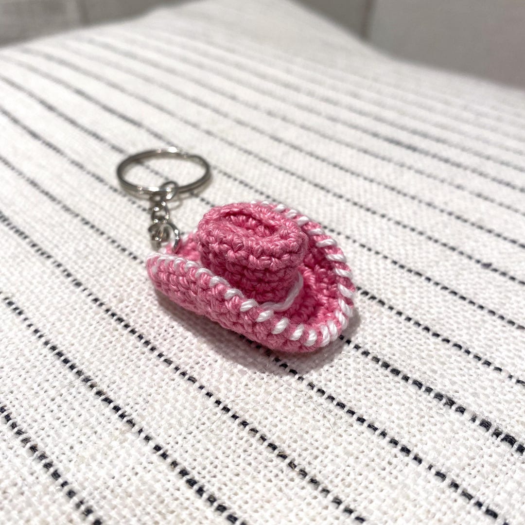 PRODUCT: Cowboy Hat Keychain | Crochet Cowboy Hat | Cowgirl Hat ...