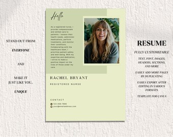 Sorority Resume Template With Photo Sorority Rush Resume Template CV ...