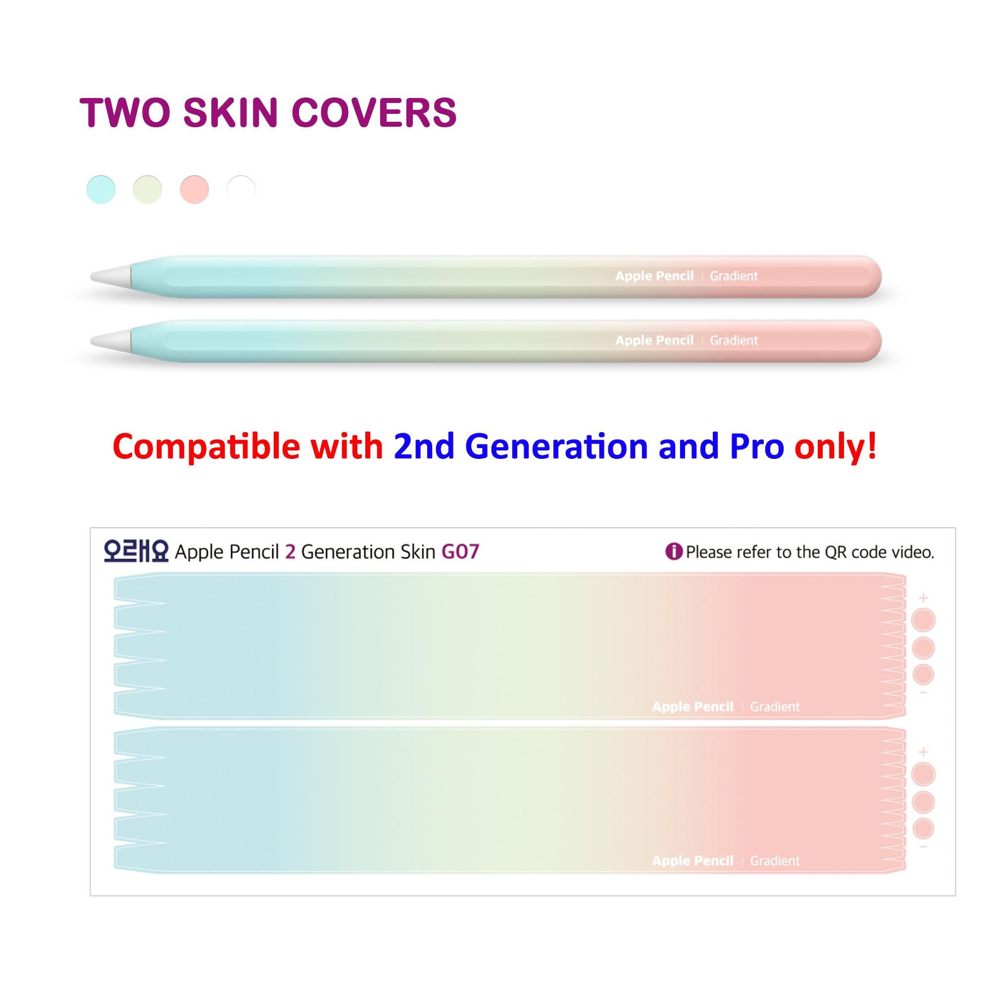 Apple Pencil Skin [2 Pack] ULTRA THIN 3M Premium Vinyl Cover Eco ...