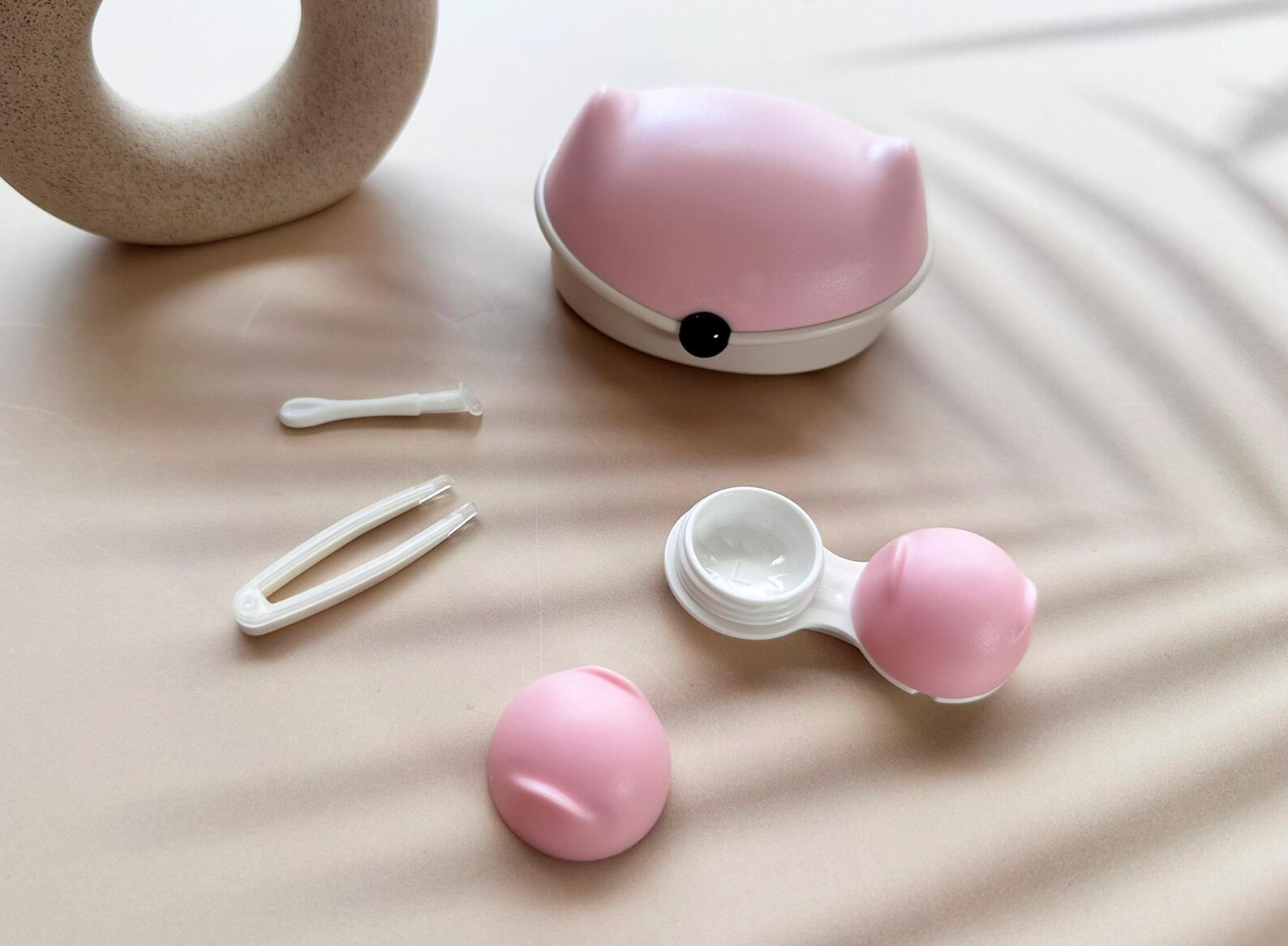 Cute Fox Contact Lens Case Kit, Travel Storage With Mirror - Etsy