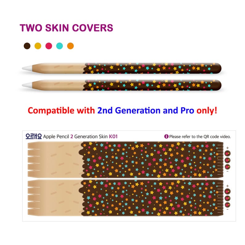 Apple Pencil Skin [2 Pack]: Ultra Thin 3M Vinyl Full Wrap Cover - Etsy