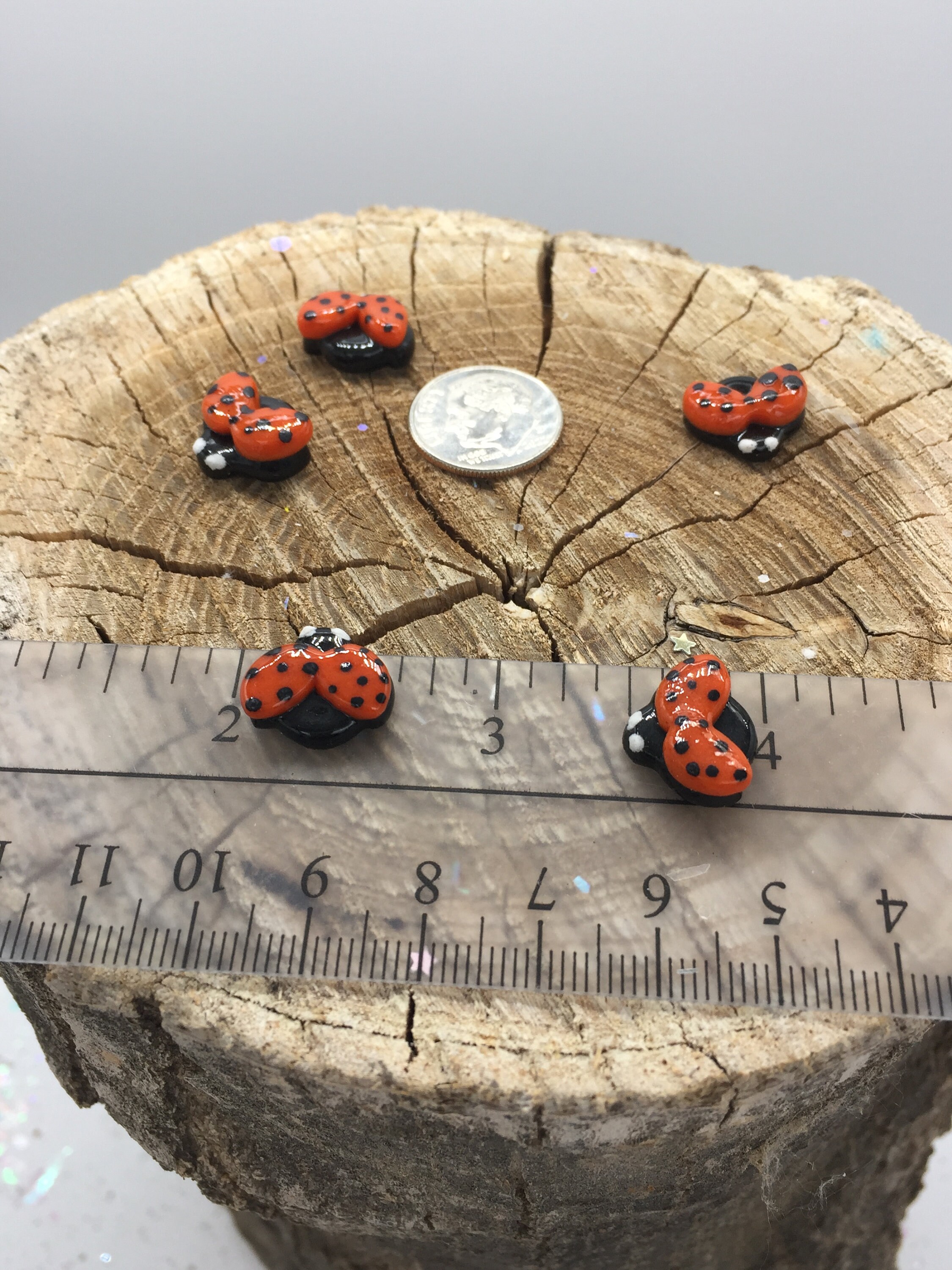 COE 90 Fused Glass Ladybugs 5 Pack - Etsy