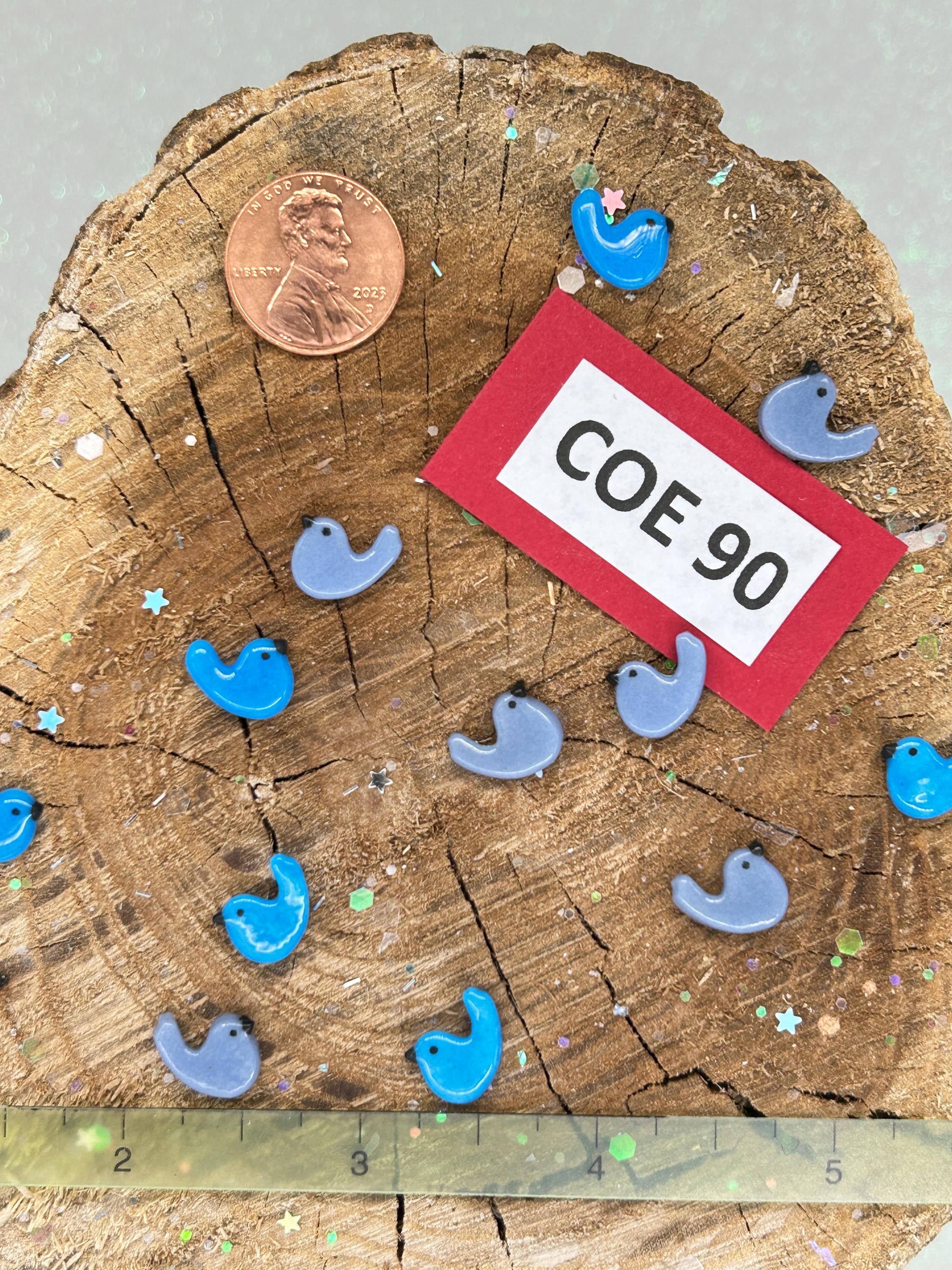 COE 90 Glass Songbird Inclusions: Bullseye Glass Supplies (12 Pack) - Etsy