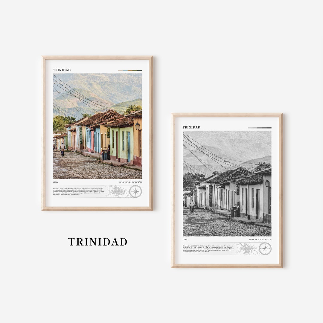 Trinidad Printable Travel Poster, Instant Download, Trinidad Print ...