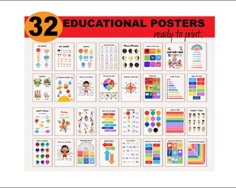 Alphabet Posters ABC Posters Classroom Printable Homeschool - Etsy