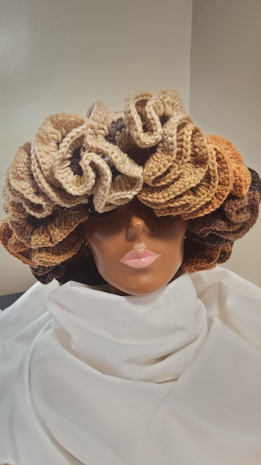 Crochet Ruffle Hat (8) - Etsy
