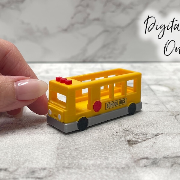 School Bus 3d Prints - Etsy