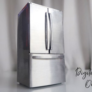 1/12 Scale Miniature Refrigerator - Digital STL File | Digital Download ...