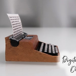 1/12 Scale Miniature Typewriter- Digital STL File - Etsy