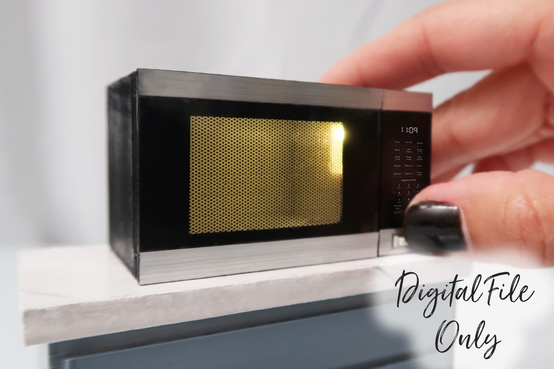1/12 Scale Miniature Microwave - Digital File - Etsy